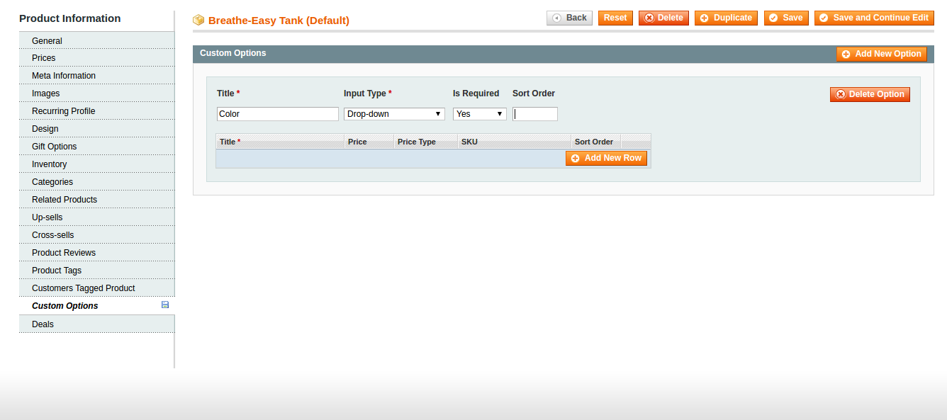 How To Manage Custom Options In Magento 1xx